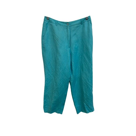 David N. | Pants & Jumpsuits | David N Linen Blend Cropped Pants ...